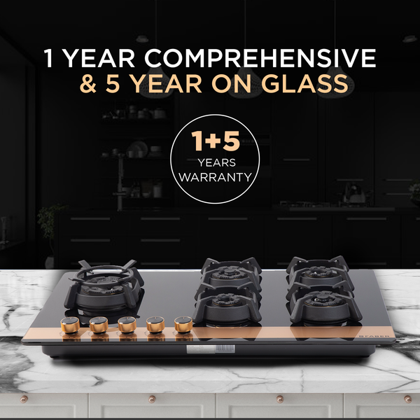 Faber HT 905 BR CI - 5 Burner Gas Stove – Faber Nepal