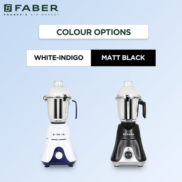 Faber black mixer grinder 3 jar 550W with stainless steel blads- More ...